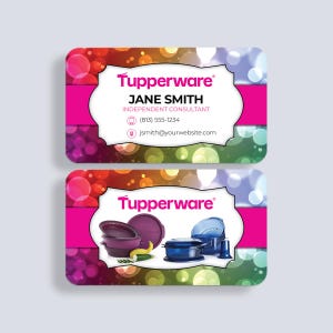 Tupperware Business Card - Independent Consultant Business Card Design ...