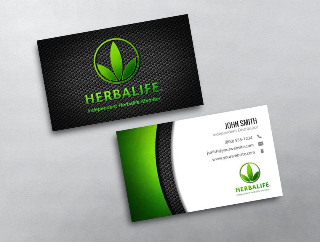 Herbalife Business Card - Independent Distributor Business Card Design ...