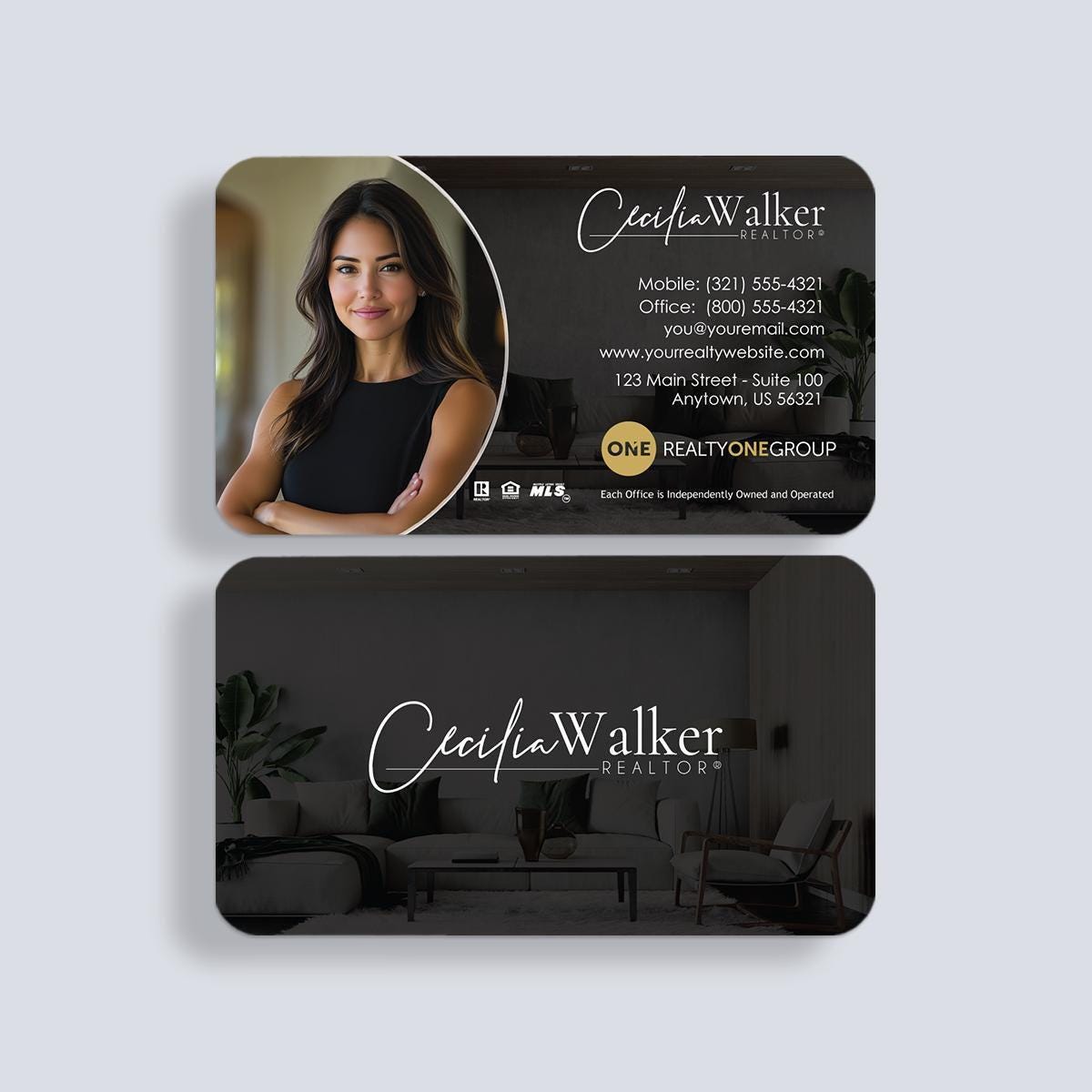 Realty ONE Business Cards – Personalized Real Estate Agent Cards | 16pt ...