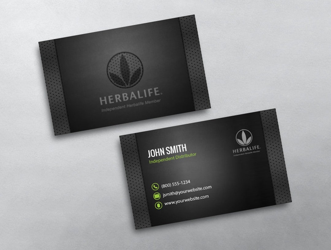 Herbalife Business Card Independent Distributor Business Card Design ...