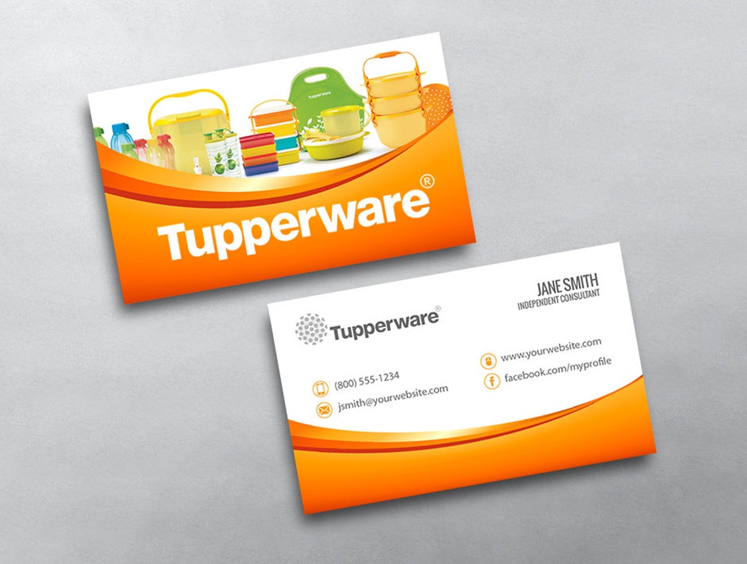 Tupperware Business Card - Independent Consultant Business Card Design ...