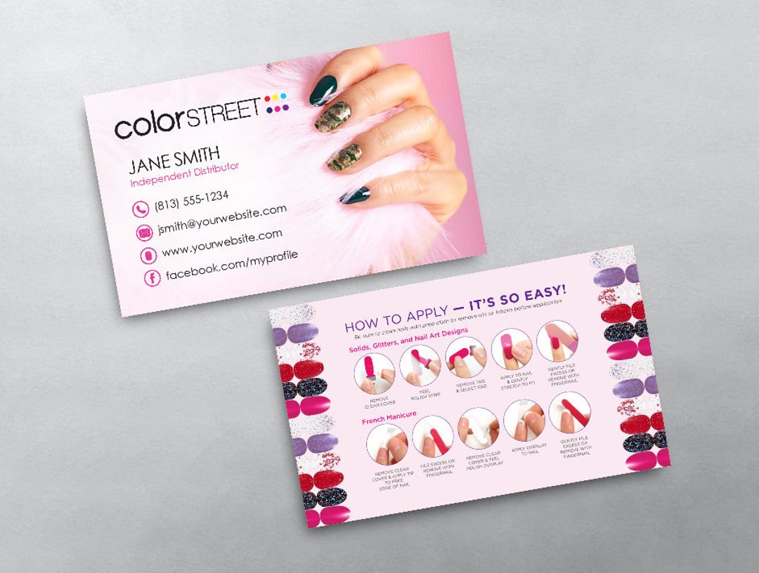 Color Street Business Card - Independent Distributor Business Card ...