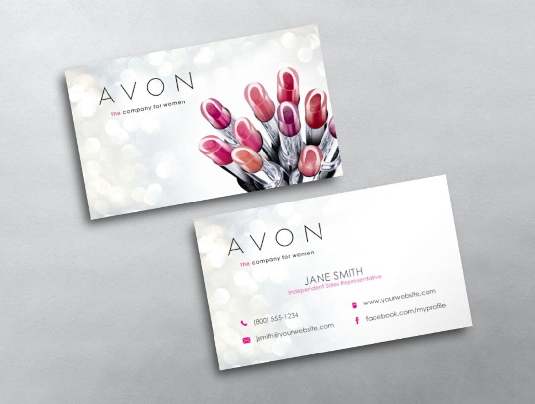Avon Business Card Independent Sales Representative Business Card ...