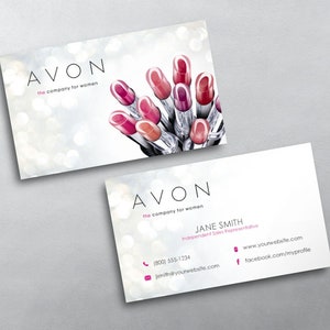Avon Business Card Independent Sales Representative Business Card ...