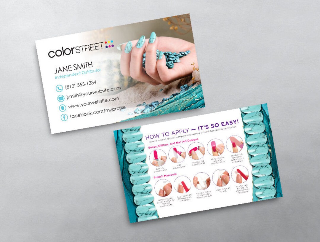Color Street Business Card - Independent Distributor Business Card ...