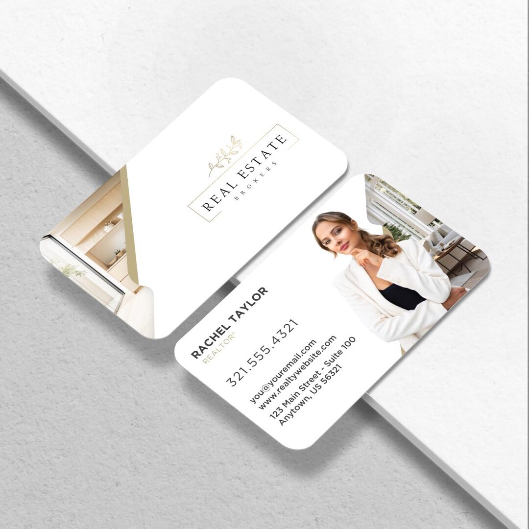 Real Estate Business Cards – Personalized Independent Agent Card | 16pt ...
