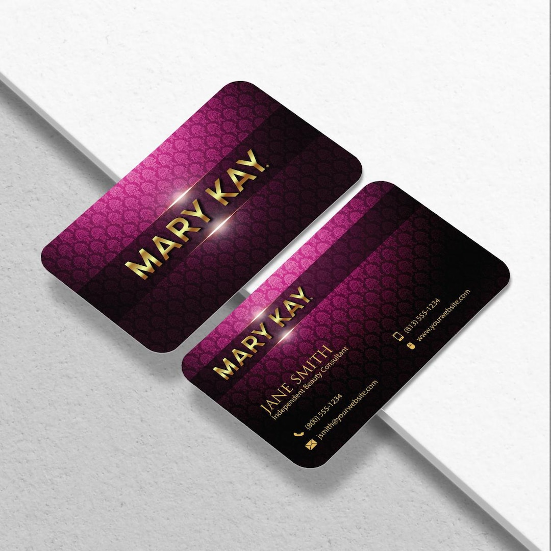 Customizable Beauty Consultant Business Card - 16pt, Multiple Corner ...