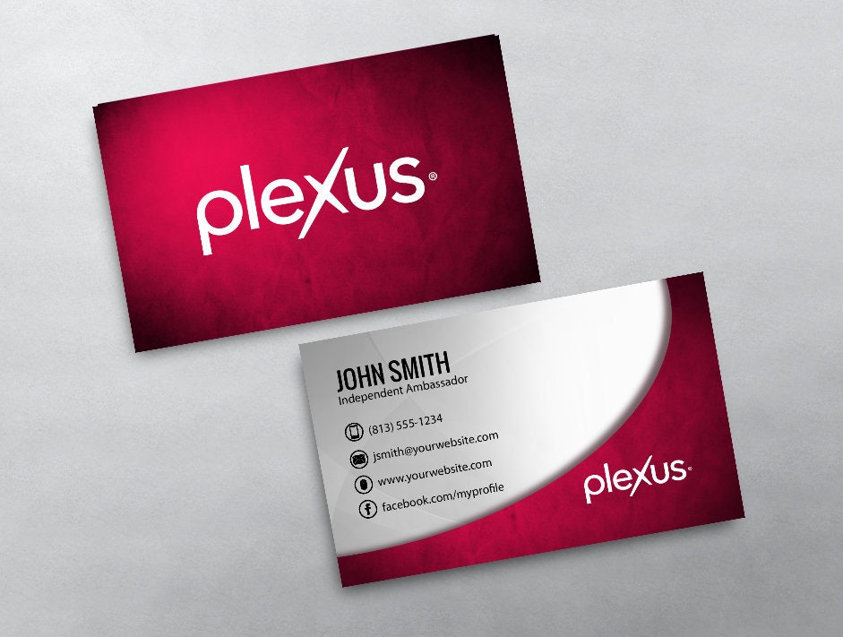 Plexus Business Card Independent Ambassador Business Card Design Free U.S. Shipping - Etsy