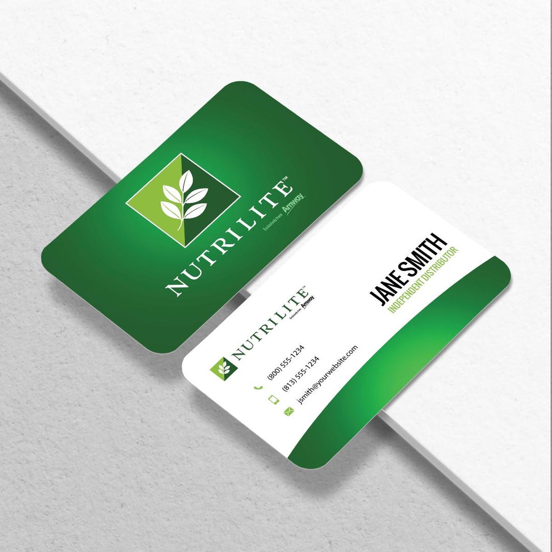 Amway Business Card - Independent Distributor Business Card Design ...