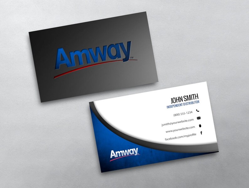 Amway Business Card Independent Distributor Business Card - Etsy