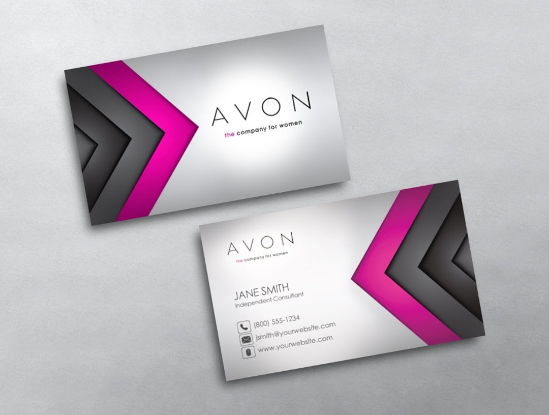 Avon Business Card Independent Sales Representative Business Card ...