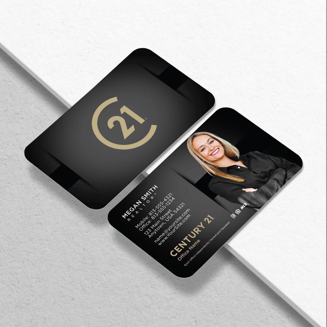Century 21 Business Cards – Personalized Real Estate Agent Cards | C21 ...