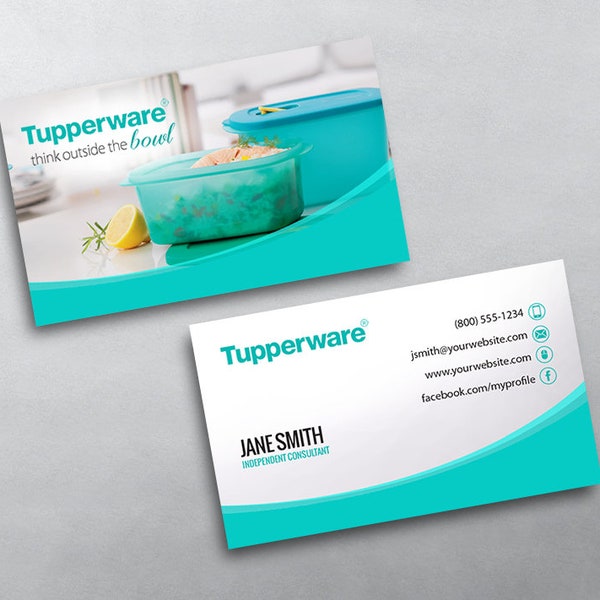 Tupperware Business Cards - Etsy