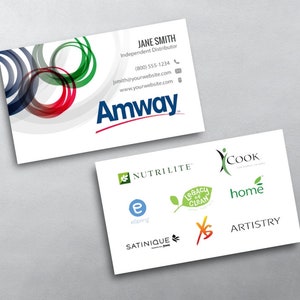 Amway Business Card - Independent Distributor Business Card Design ...