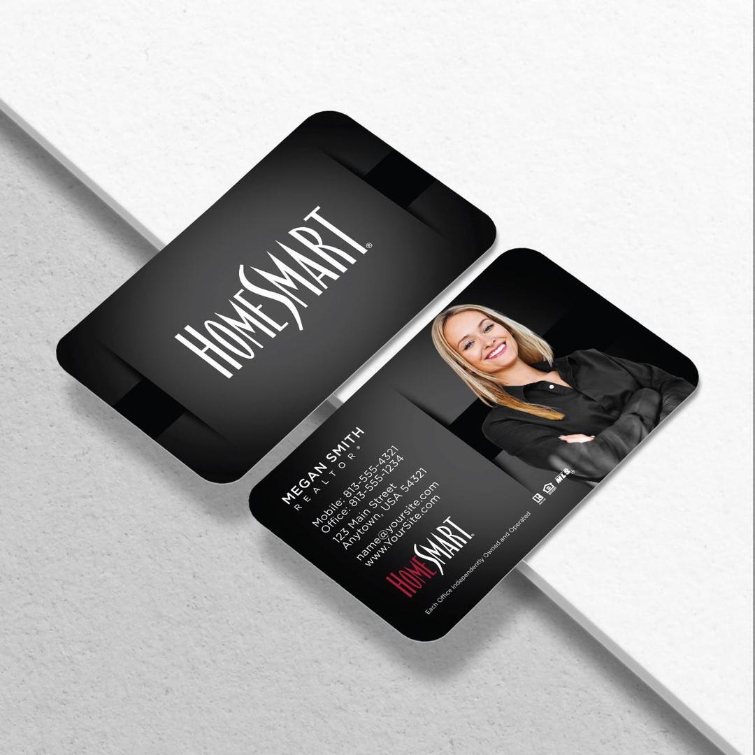 Homesmart Real Estate Agent Business Cards – Custom 16pt Cardstock - Etsy