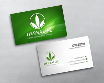 Herbalife Business Card Independent Distributor Business Card Design ...