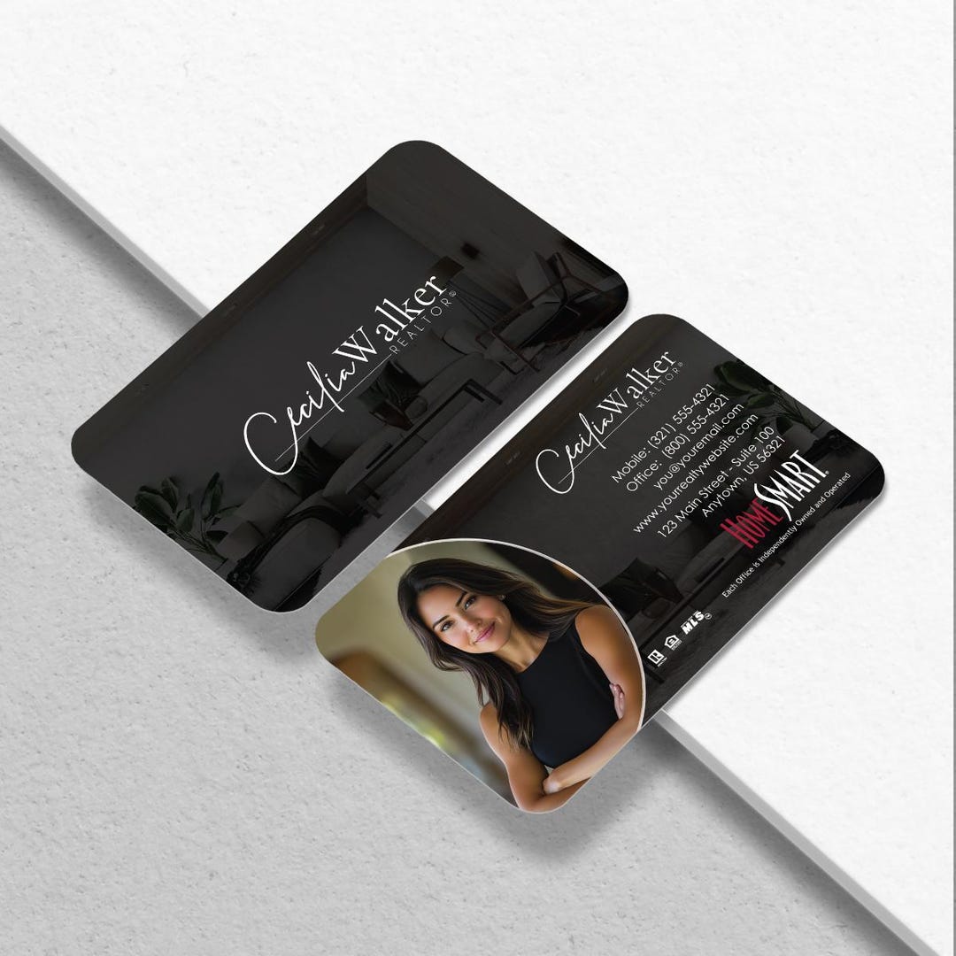 Personalized Homesmart Real Estate Agent Business Cards – Custom Design ...