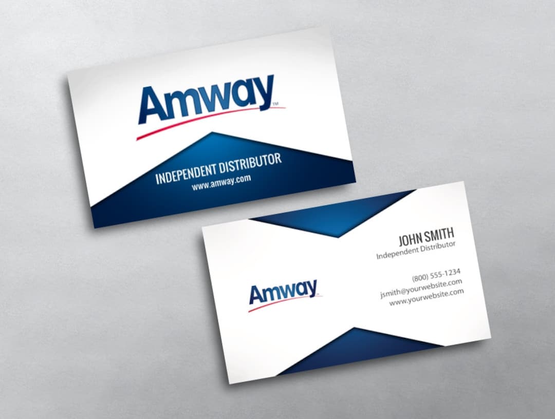 Amway Business Card - Independent Distributor Business Card Design ...