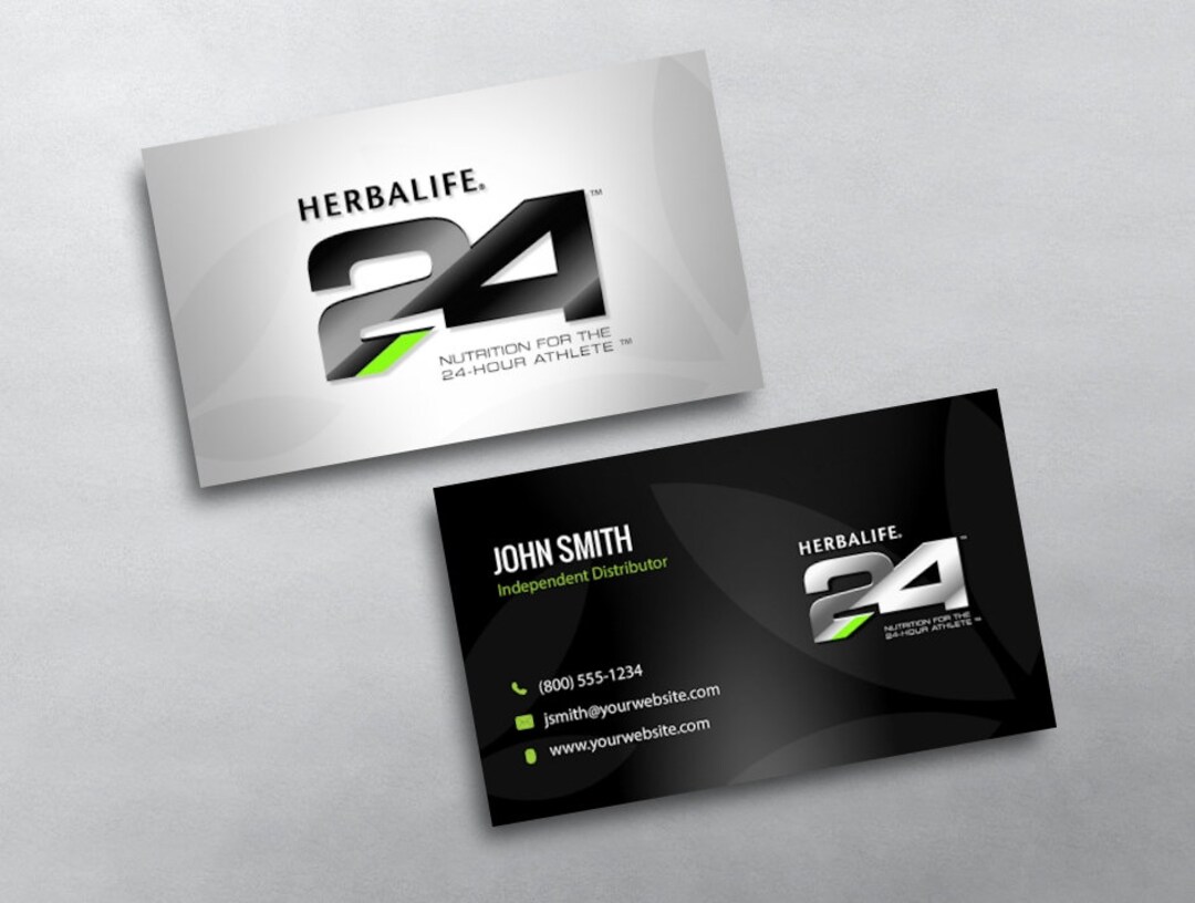 Herbalife Business Card Independent Distributor Business Card Design ...