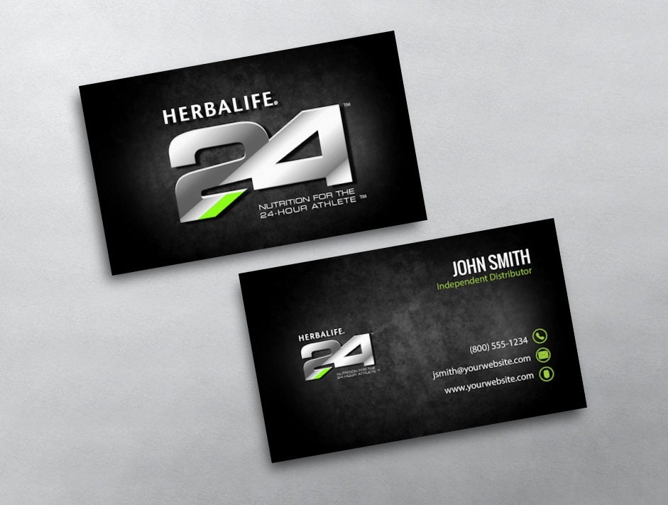 Herbalife Business Card Independent Distributor Business Card Design ...