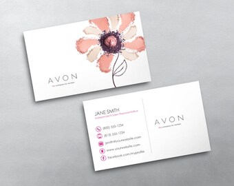 Avon Business Card Independent Sales Representative Business Card ...