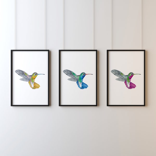 Hummingbird Print - Etsy