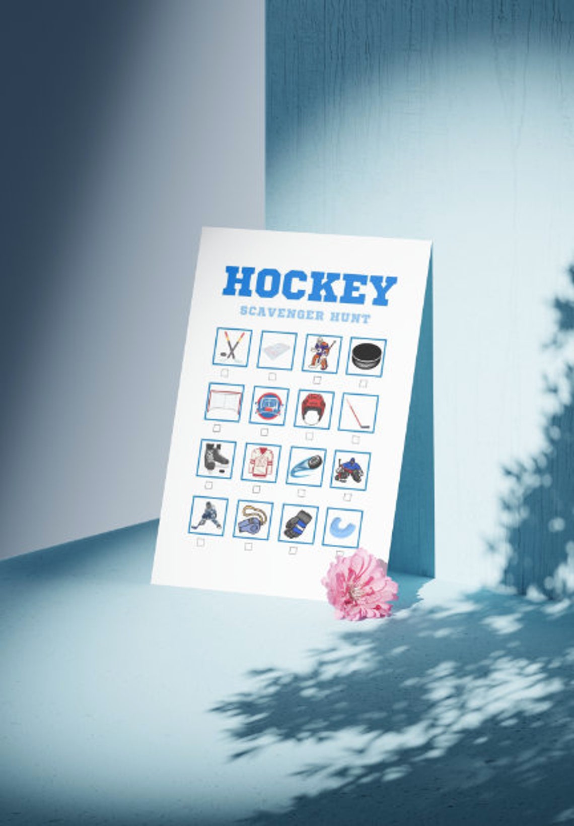 Hockey Scavenger Hunt | Ice Hockeyprintable Kids | Party Game | Instant ...