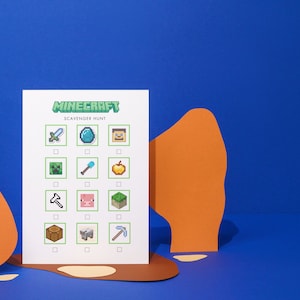 Minecraft Scavenger Hunt & Party Game | Instant Download Kids Game for ...