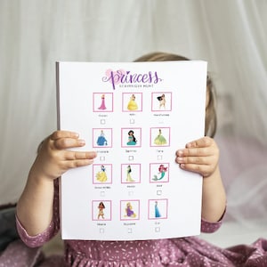 Disney Princess Printable Scavenger Hunt & Party Game Instant Download ...