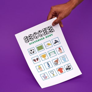 Soccer Scavenger Hunt | Printable Kids Party Game | Instant Download ...