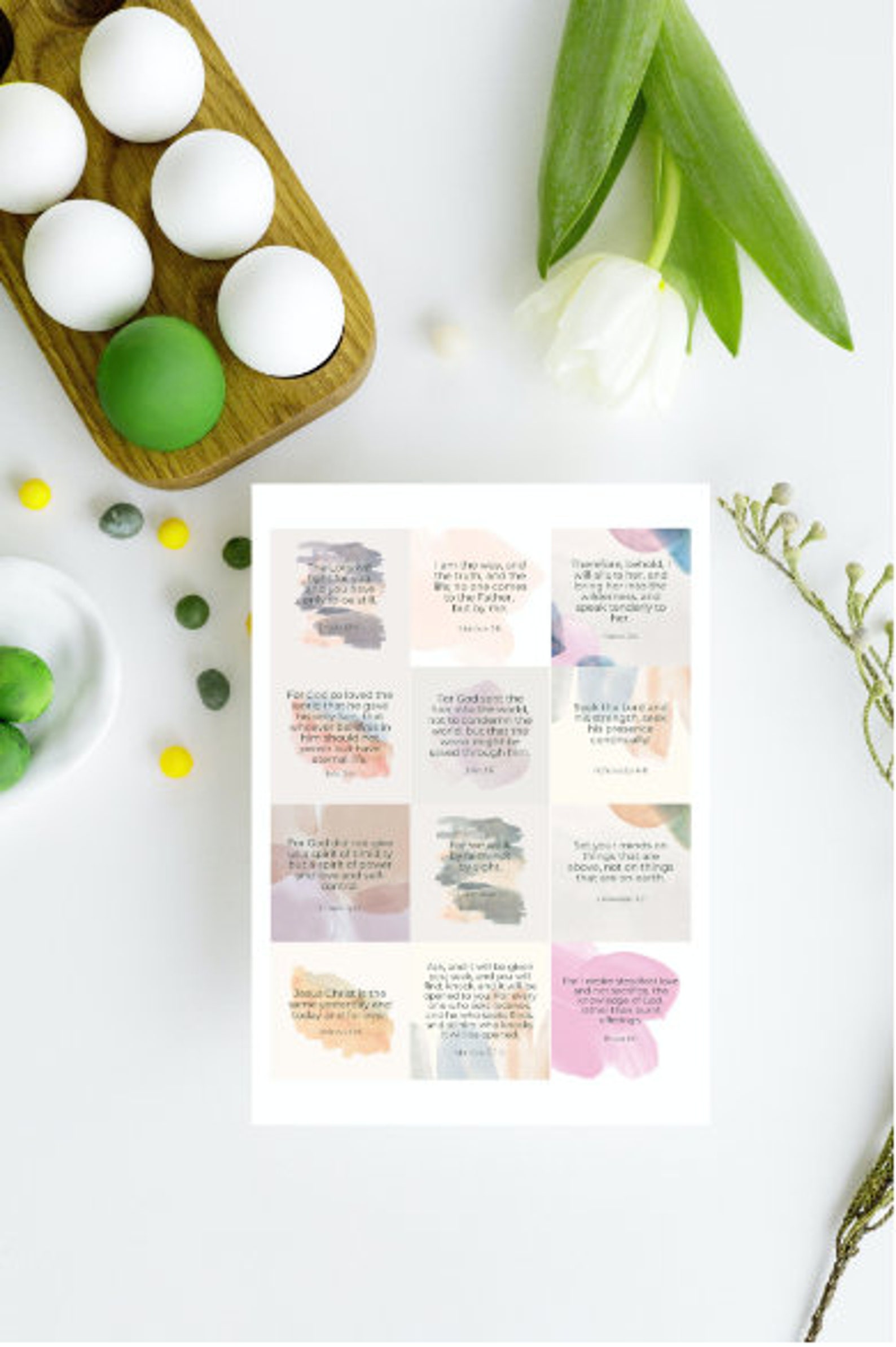 Watercolor Lent Scripture Cards, Easter Devotional (PDF Pattern) - Etsy