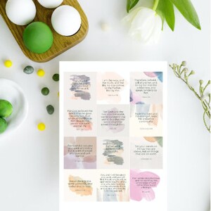 Watercolor Lent Scripture Cards, Easter Devotional (PDF Pattern) - Etsy
