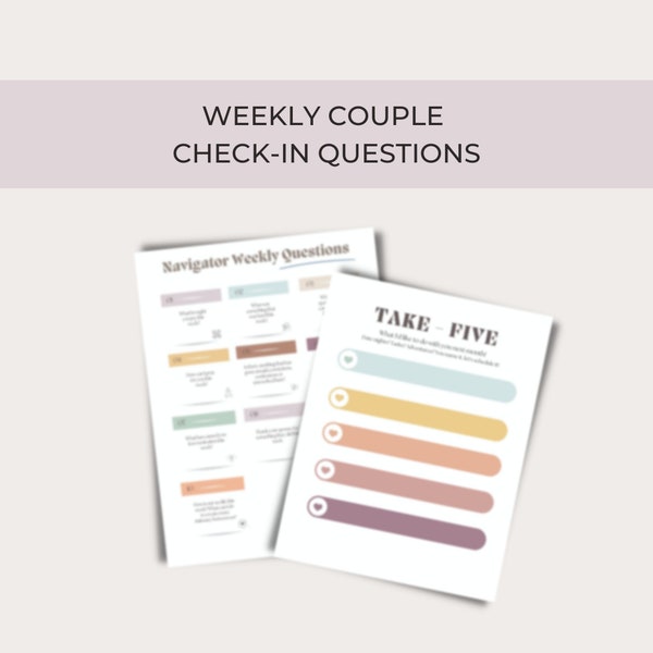 Weekly Couple Checkin - Etsy