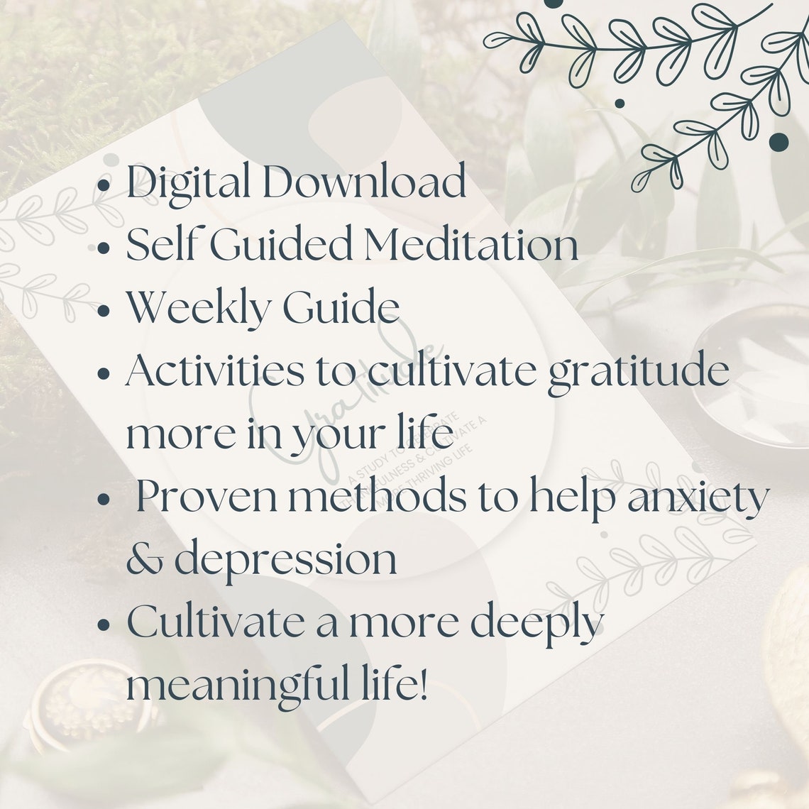 Gratitude Workbook to Cultivate Thankfulness Journal, Exercises and ...