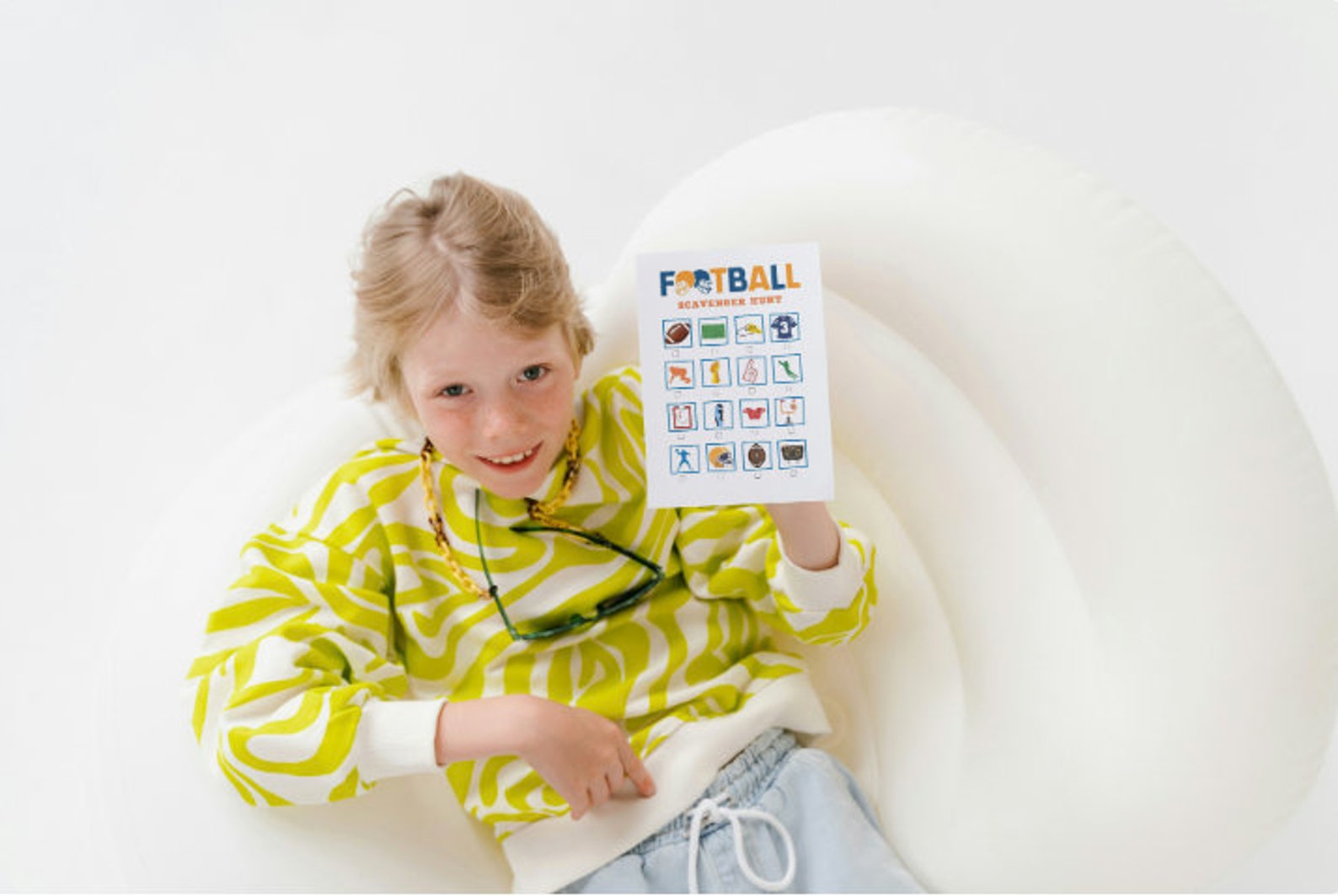 Football Scavenger Hunt | Printable Kids Party Game | Instant Download ...