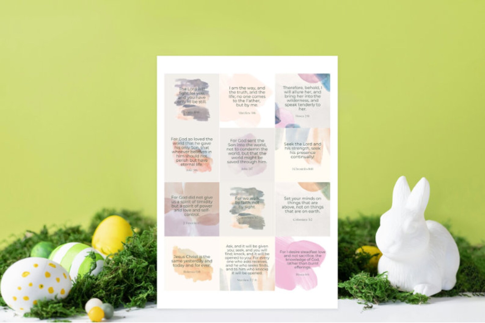 Watercolor Lent Scripture Cards, Easter Devotional (PDF Pattern) - Etsy