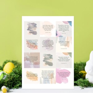 Watercolor Lent Scripture Cards, Easter Devotional (PDF Pattern) - Etsy