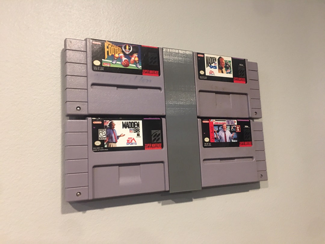 Super Nintendo Wall Hanger Display Organizer for Retro SNES Games - Etsy