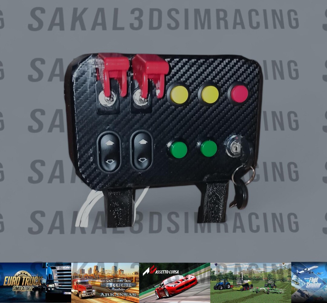 15 Function Button Box, Sim Racing Equipment, USB - Etsy
