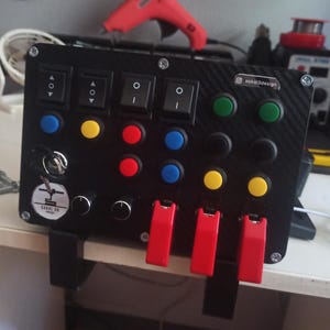 30 Function Sim Racing Button Box Custom 3D Printed USB Control Panel ...