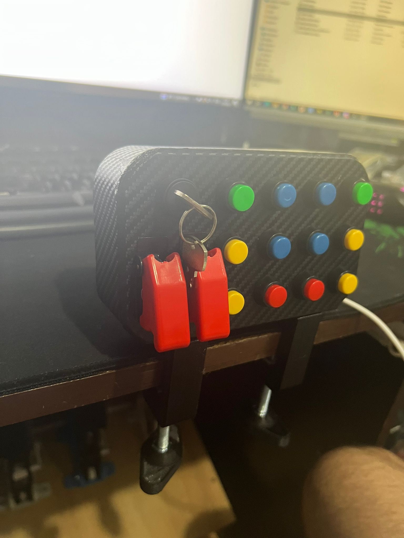 15 Function Button Box 3D Gaming Useful PLA Sim Racing Race Equipment ...