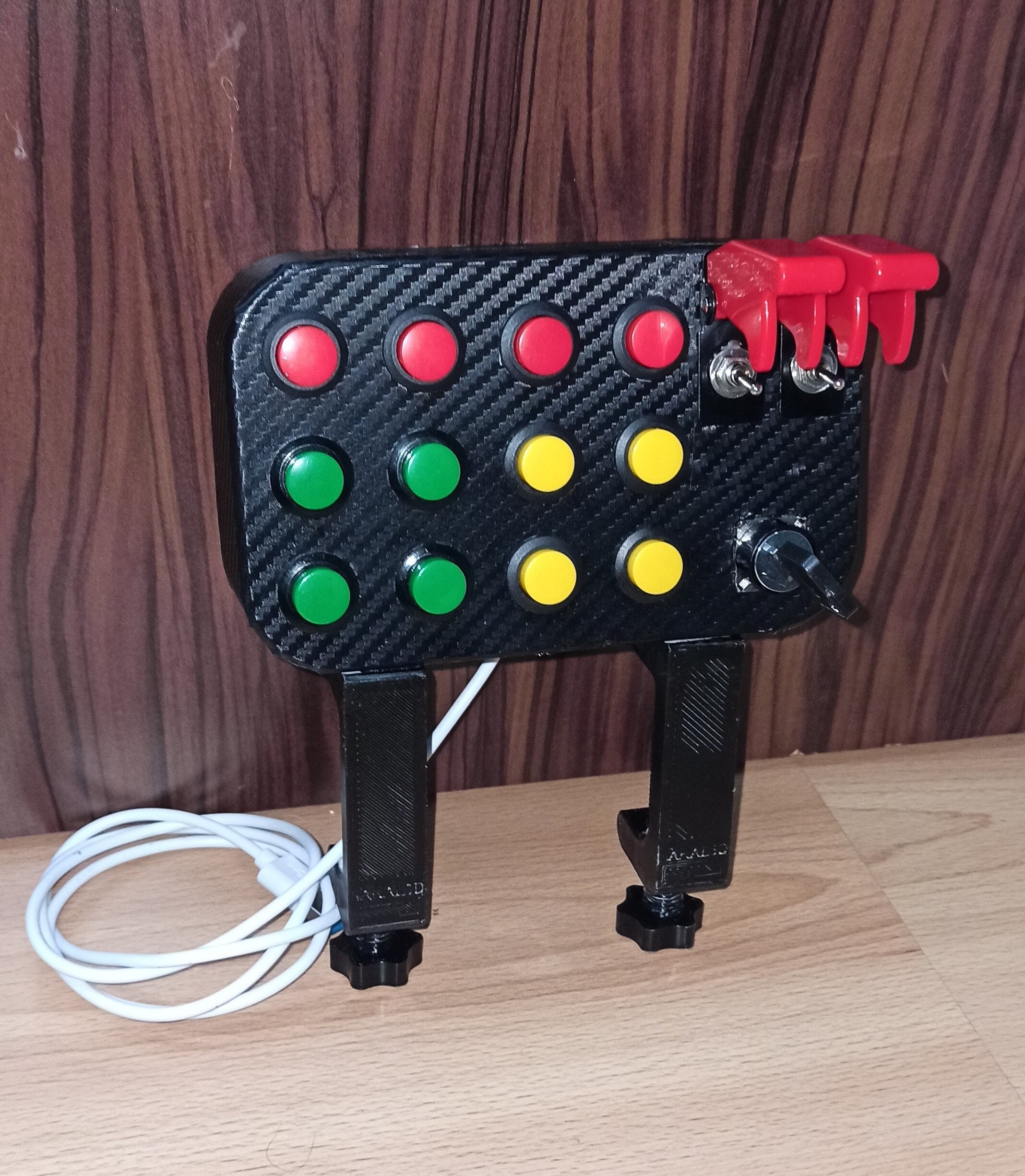 15 Function Button Box 3D Gaming Useful PLA Sim Racing Race Equipment ...