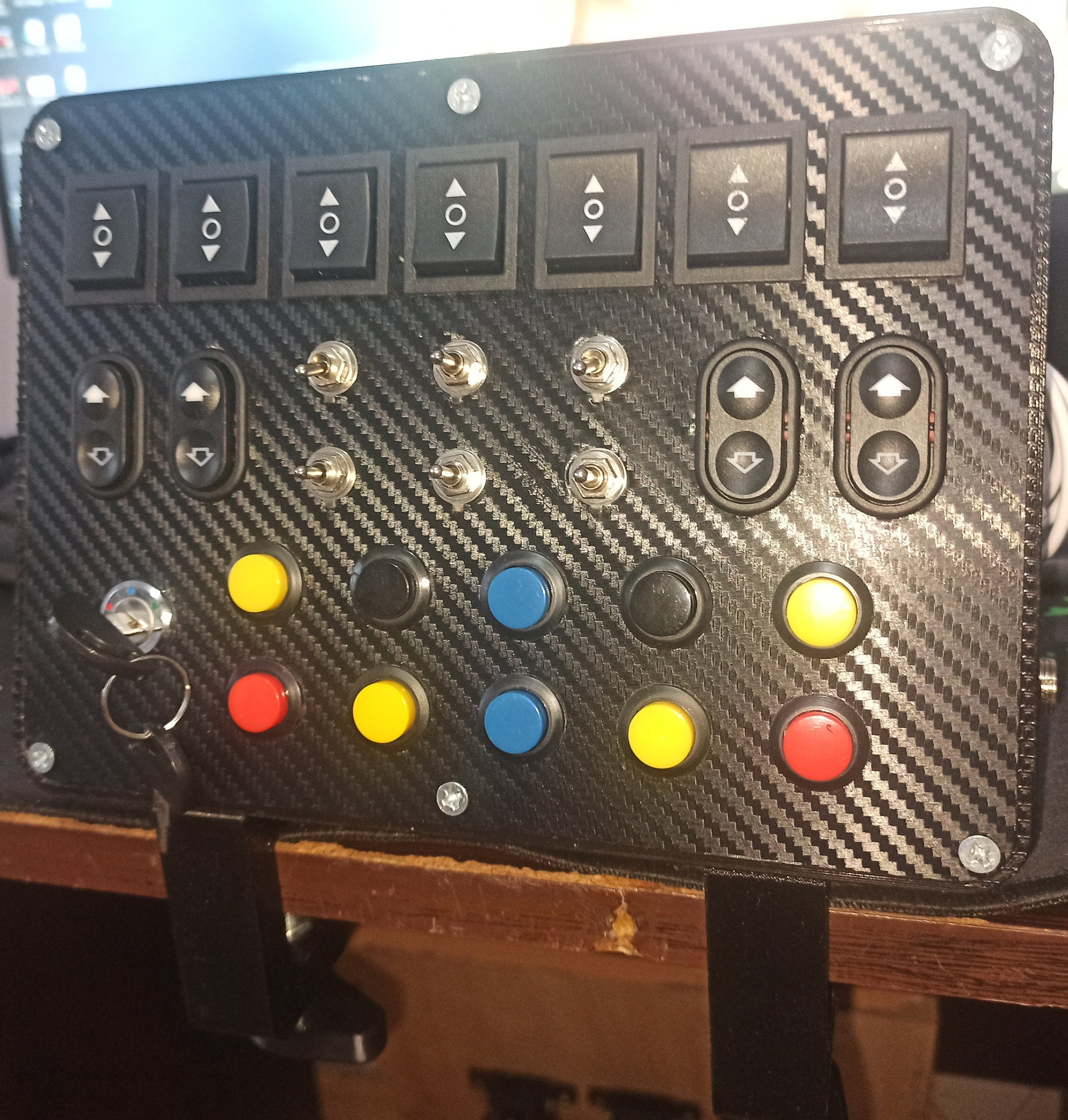 44 Function Button Box 3D Gaming Useful PLA Sim Racing Race Equipment ...