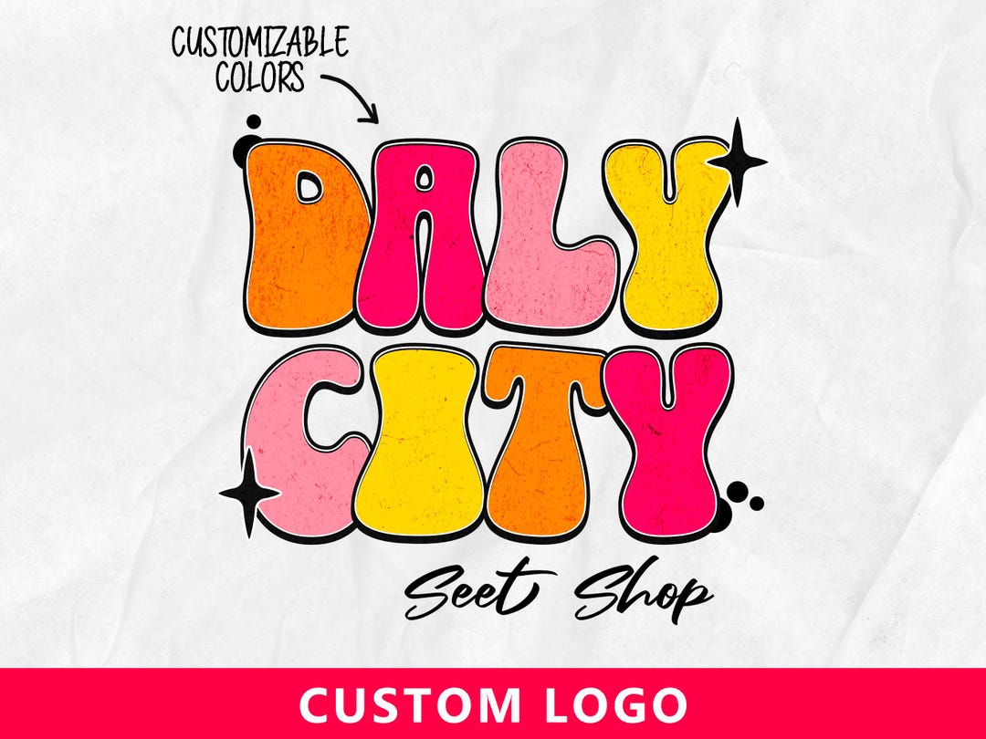 Custom Logo Daly | Retro Logo Design for Candy Shops, Cafés, and ...