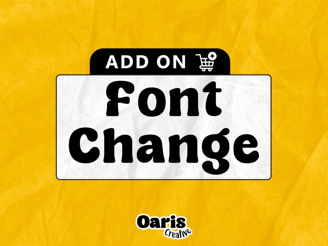Font Change ADD-ON of Your Pre-made Logo Purchased From My Shop. - Etsy