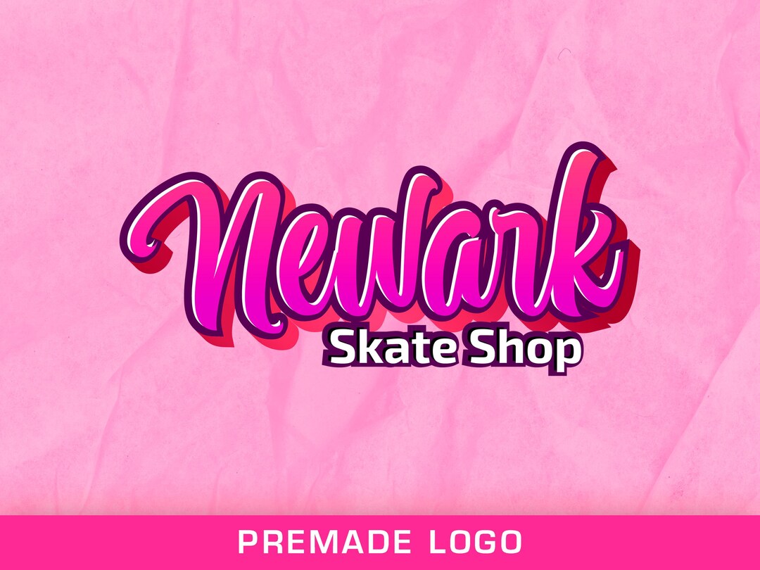 Vtuber Logo Newark - Pink | Custom Logo Design for Small Businesses ...