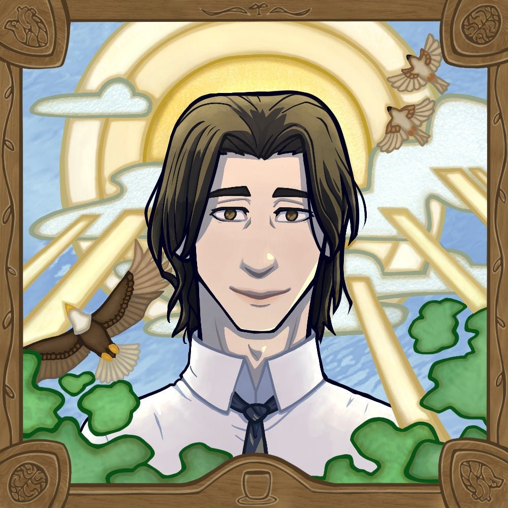 Stained Glass Character Portrait (digital Art) Comission! - Etsy