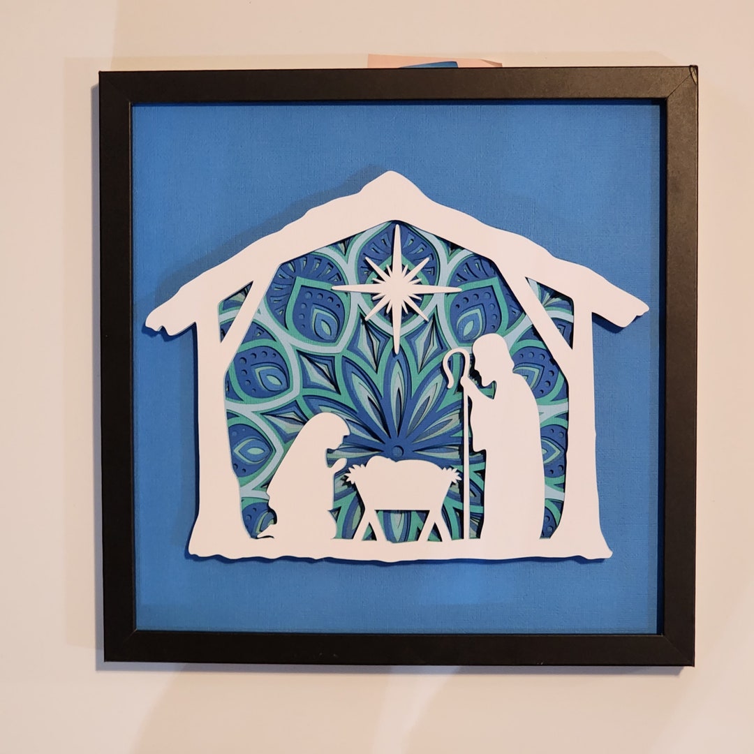 3D Layered Art, 3D Christmas Art, Christmas Art, Christmas Decor ...