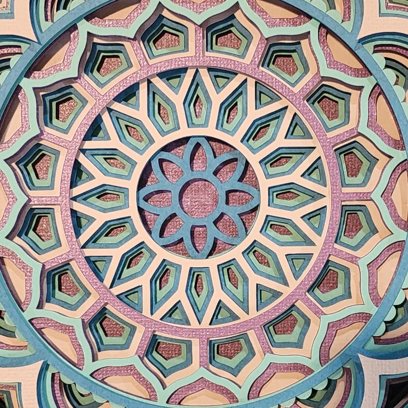 3D Layered Mandala Art Mandala Mandala Decor - Etsy