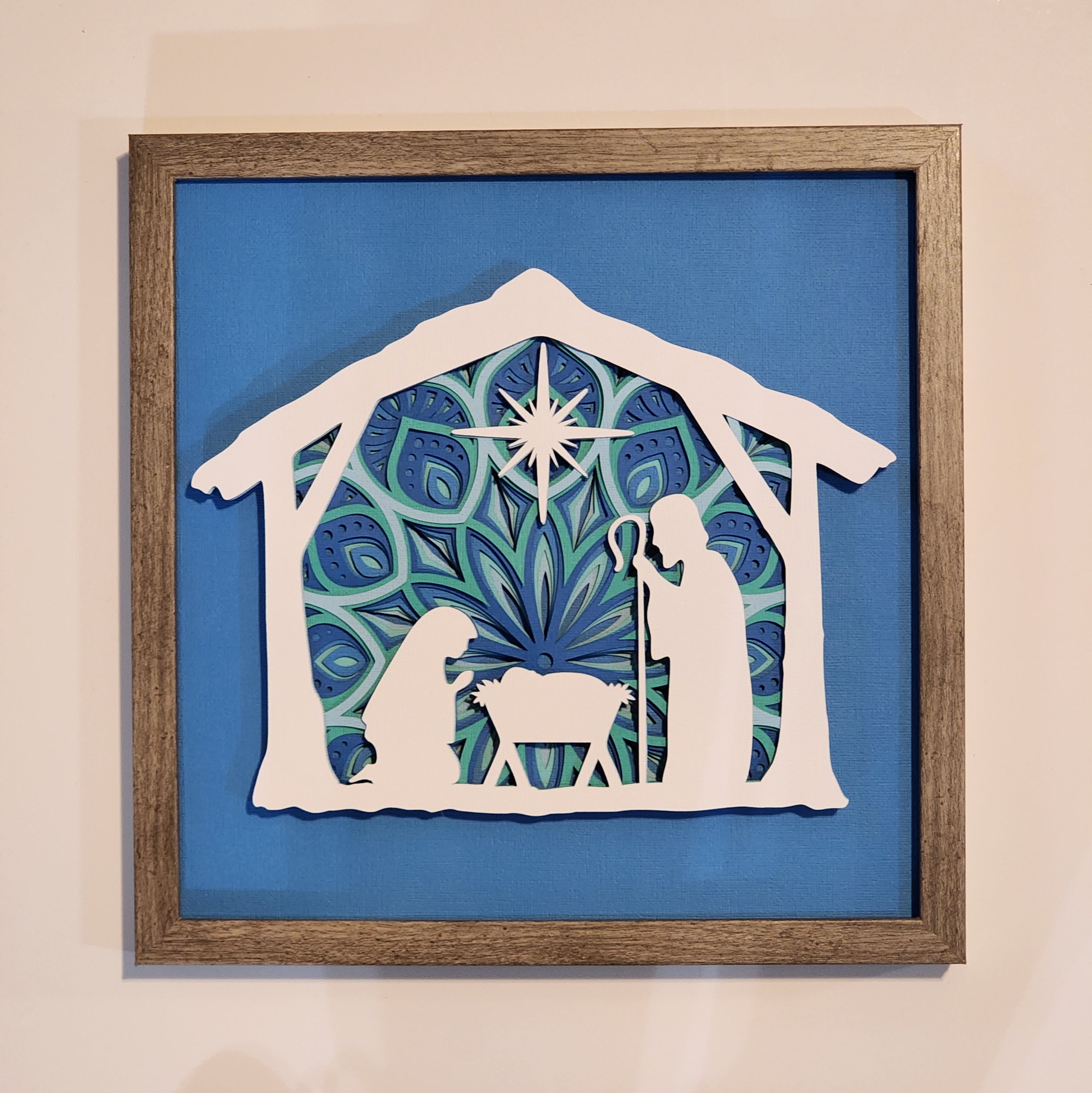3D Layered Art, 3D Christmas Art, Christmas Art, Christmas Decor ...